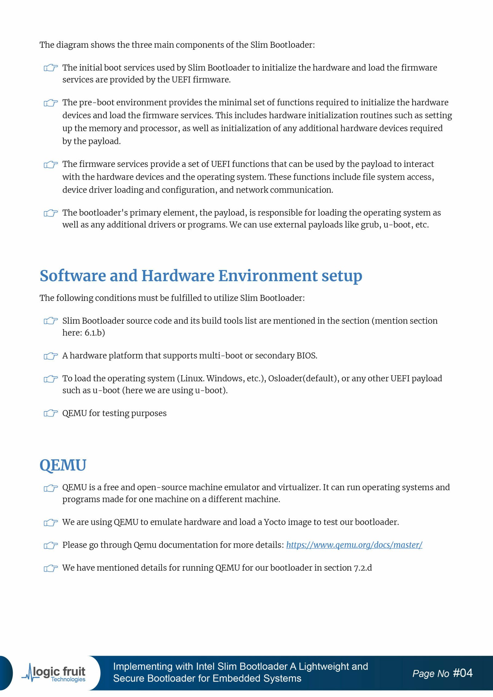 Implementing with intel slim bootloader - Logic Fruit Technologies