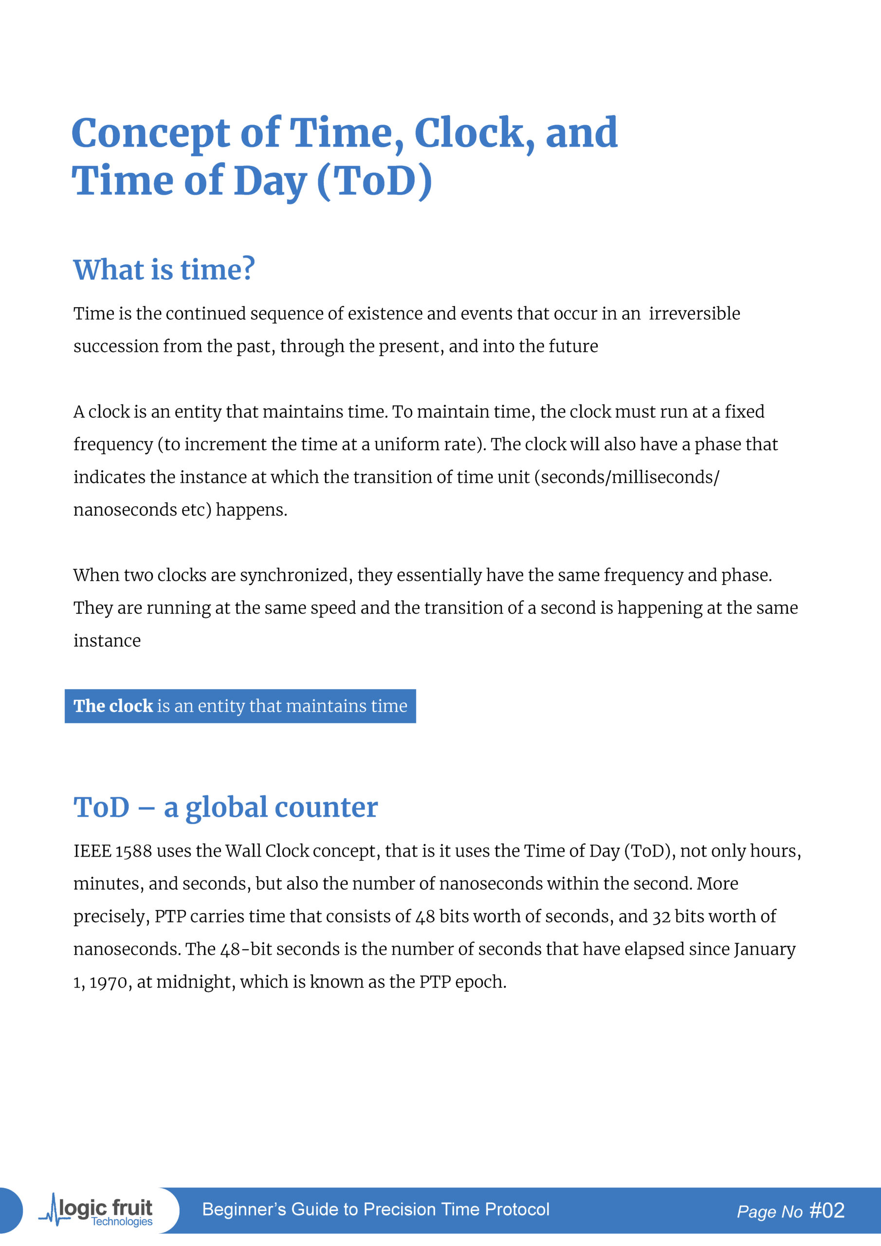 Beginners Guide To Precision Time Protocol Logic Fruit